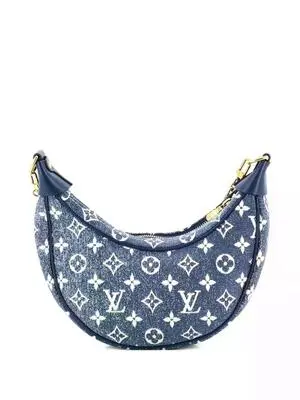 LOUIS VUITTON Loop Handbag Monogram Jacquard Denim Hobo