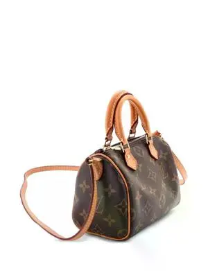 LOUIS VUITTON Speedy Bandouliere Nano Crossbody Bag Monogram Canvas - Brown