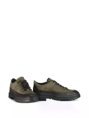 MOORER Roque Leather Lace-up Hiking Boots - Green