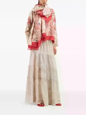 PIERRE-LOUIS MASCIA Floral Tapestry Print Longsleeve Shirt - Neutrals
