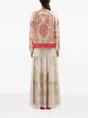 PIERRE-LOUIS MASCIA Floral Tapestry Print Longsleeve Shirt - Neutrals