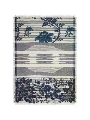 PIERRE-LOUIS MASCIA Aloeuw Geometric Floral Silk Scarf - Neutrals