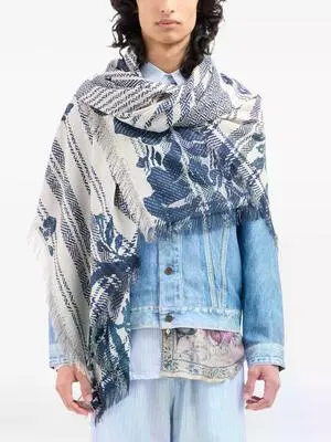 PIERRE-LOUIS MASCIA Aloeuw Geometric Floral Silk Scarf
