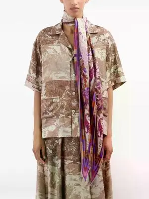 PIERRE-LOUIS MASCIA Floral Scarf - Neutrals