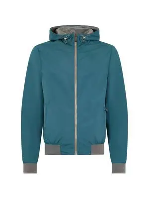 MOORER Dennys Hooded Jacket - Blue