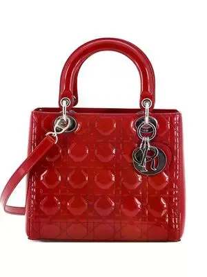 Dior Lady Medium Satchel - Red