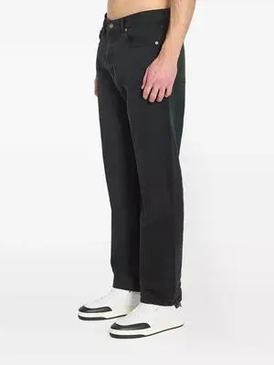 Saint Laurent Five-pocket Jeans With Leather Patch