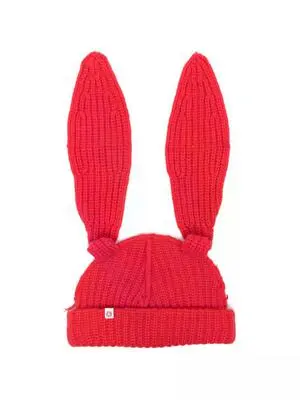 CHARLES JEFFREY Rabbit-ears Beanie - Red