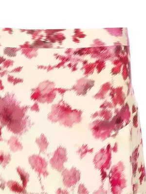 Isabel Marant Floral Print Slit Midi Skirt