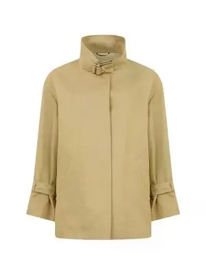 MOORER Funnel-neck Raincoat