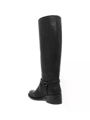 Polo Ralph Lauren Buckle Strap Knee-high Boots