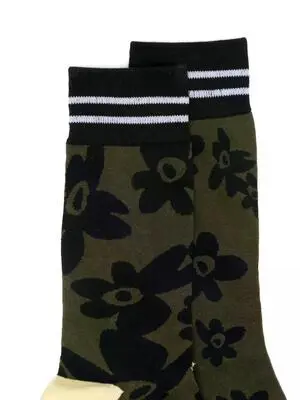 PERKS AND MINI Floral Striped Socks