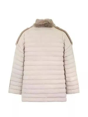 MOORER Quilted Jacket With Fur Trim