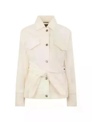 MOORER Belted Jacket With Pockets