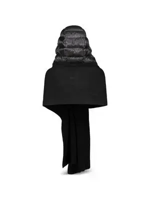 MOORER Hooded Scarf - Black