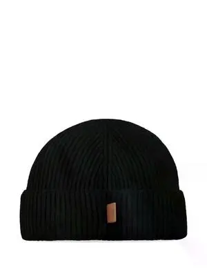Ami Label-detail Beanie - Black