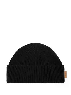 AMI Paris Wool Beanie With Leather Label
