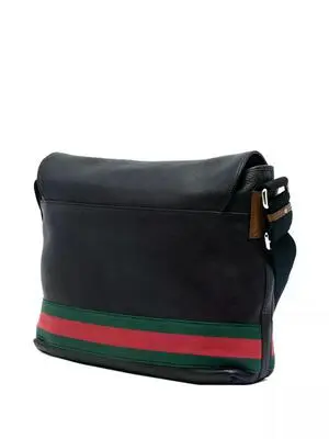 Gucci 2016-2025 Leather Web Messenger Bag