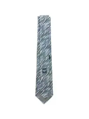 Emporio Armani Striped Tie - Blue