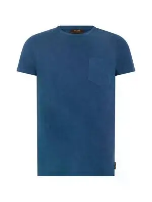 MOORER Bruzio-jch Chest-pocket T-shirt - Blue