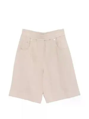 Brunello Cucinelli Elasticated Shorts - Neutrals