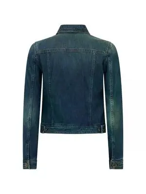 MOORER Beaded Flap-pocket Denim Jacket