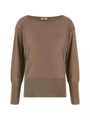 Herno Sequin-appliqué Sweater - Brown