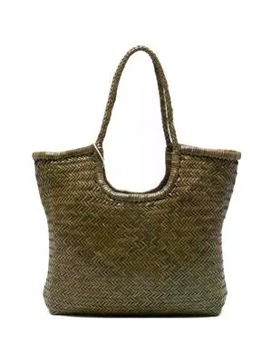Dragon Diffusion Woven Handle Tote - Green