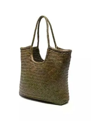 Dragon Diffusion Woven Handle Tote - Green
