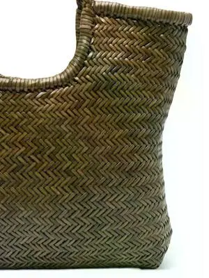 Dragon Diffusion Woven Handle Tote - Green