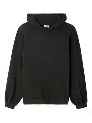 American Vintage Hooded Pullover With Kangaroo Pocket - Black