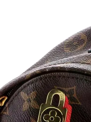LOUIS VUITTON Palm Springs Limited Edition Love Lock Monogram Canvas Mini Backpack