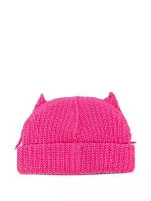 CHARLES JEFFREY Ears Beanie Hat - Pink