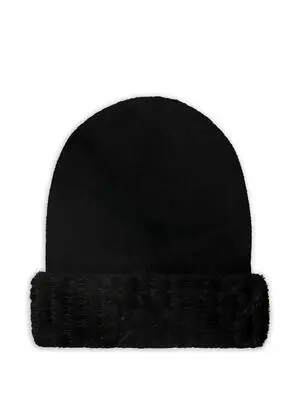 MOORER Fur Trim Beanie