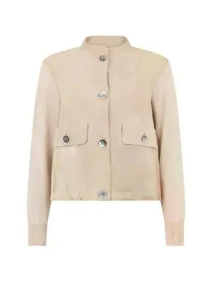 MOORER Button Suede Jacket