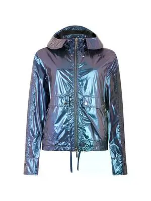 MOORER Hooded Zip Jacket - Blue