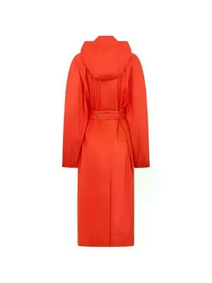 MOORER Belted Hooded Coat