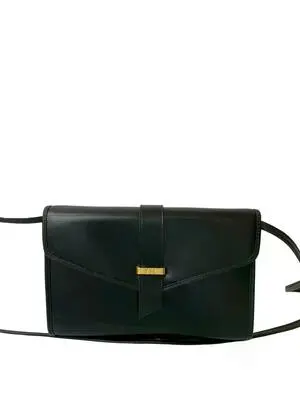 Saint Laurent 20th Century Leather Envelope Crossbody Bag - Black