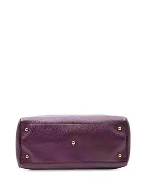 Gucci 2016-2025 Medium Bamboo Shopper Satchel - Purple