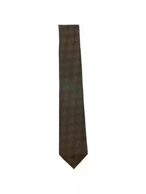 Emporio Armani Patterned Neck Tie - Brown