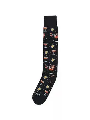 MC2 SAINT BARTH Patterned Socks - Black