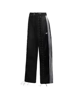 Adidas Lace-up Trousers With Striped Detail