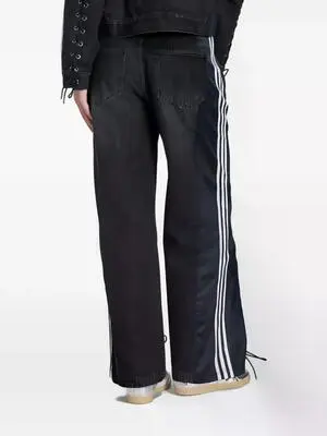 Adidas Lace-up Trousers With Striped Detail