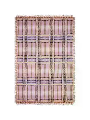 PIERRE-LOUIS MASCIA Aloeuw Geometric Fringed Shawl - Pink
