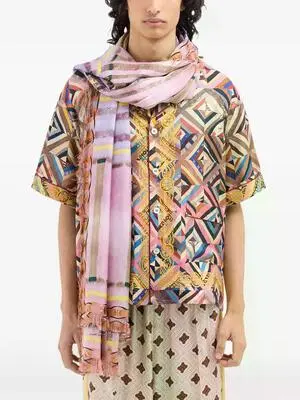 PIERRE-LOUIS MASCIA Aloeuw Fringed Scarf - Pink