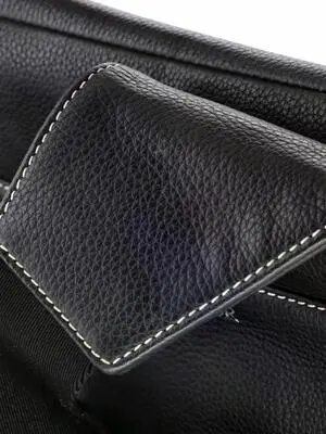 Dior Kaws Saddle Leather Applique Crossbody Bag - Black