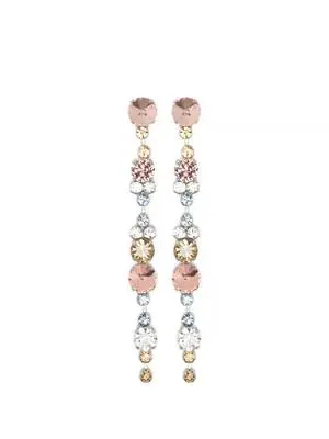 FORTE_FORTE Crystal-pendant Earrings - Silver