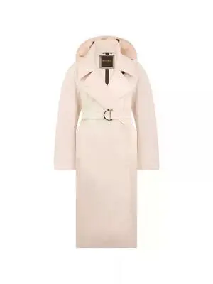 MOORER Belted Trench Coat