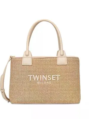 TWINSET Raffia Tote Bag