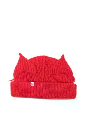 CHARLES JEFFREY Chunky-ears Beanie Hat - Red